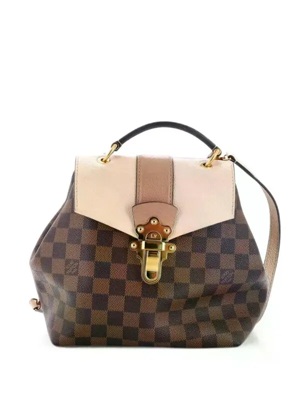 LOUIS VUITTON Clapton Damier And Leather Backpack - Neutrals
