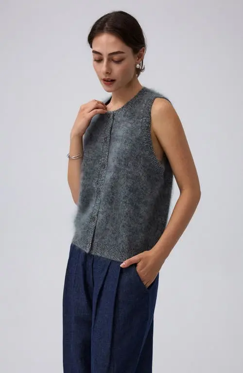 JUANA Brushed Wool-blend Vest