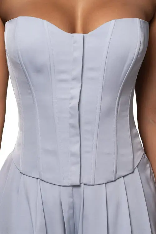 JLUXLABEL Viv Satin Bustier Top