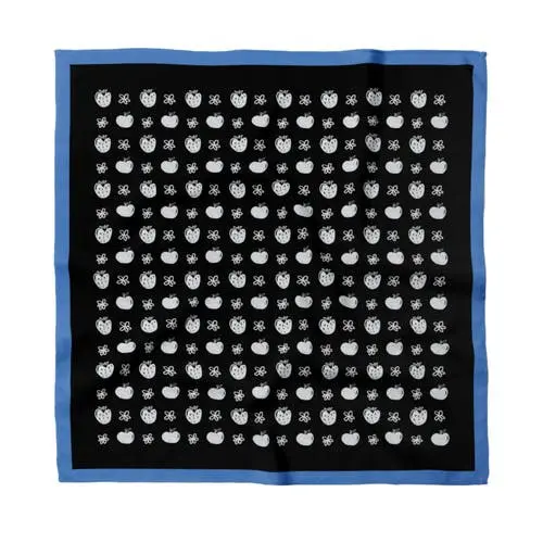CENTINELLE Tiny Fruits Cotton Bandana - Black