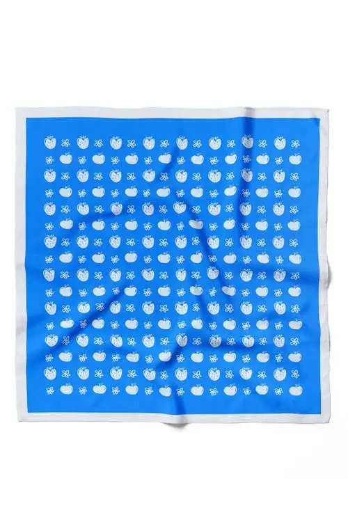 CENTINELLE Tiny Fruits Cotton Bandana - Blue
