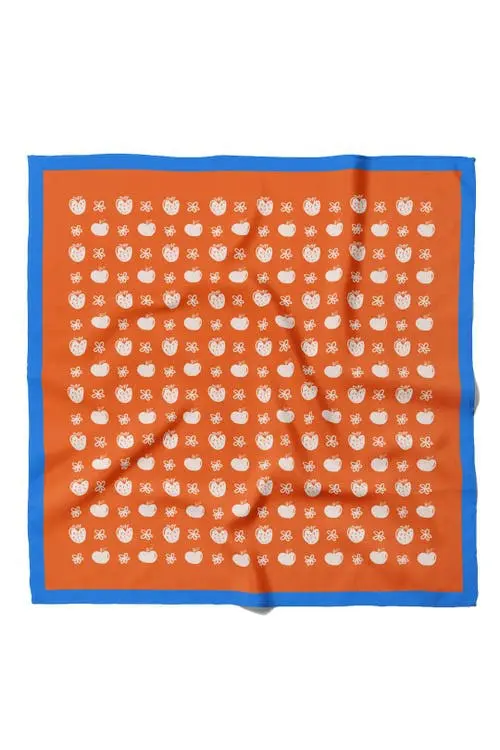 CENTINELLE Tiny Fruits Cotton Bandana - Orange