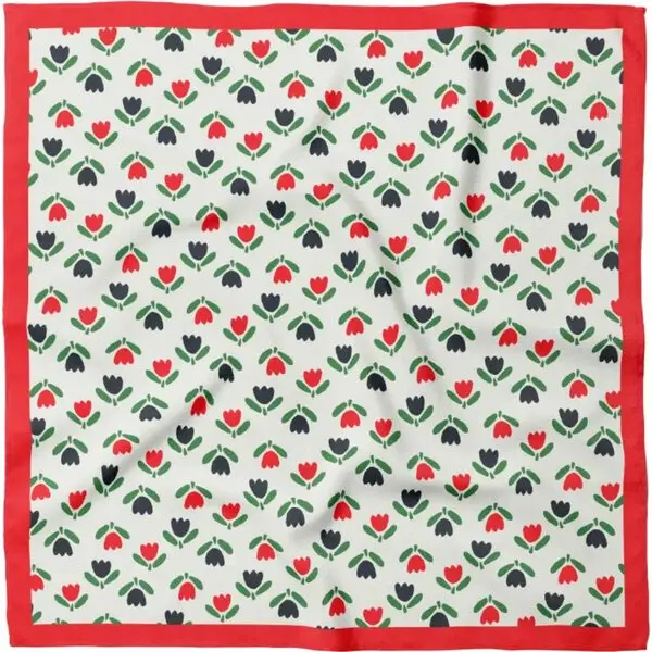 CENTINELLE Tulip Cotton Bandana - Red
