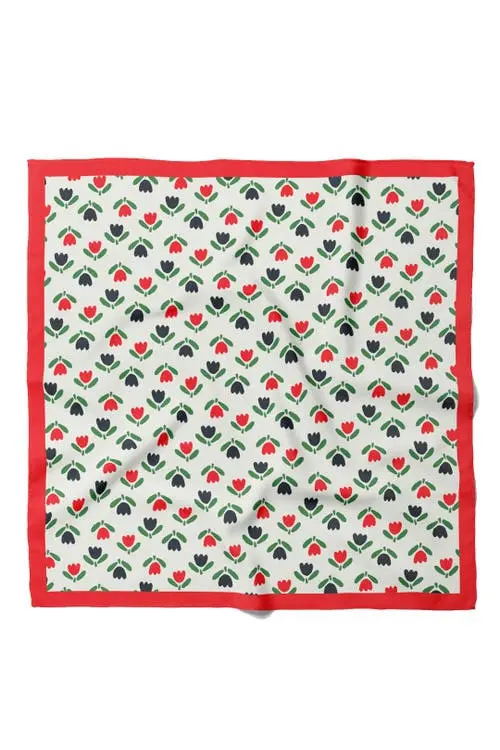 CENTINELLE Tulip Cotton Bandana - Red