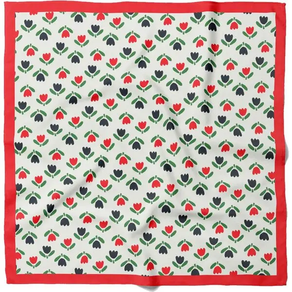 CENTINELLE Tulip Cotton Bandana - Red