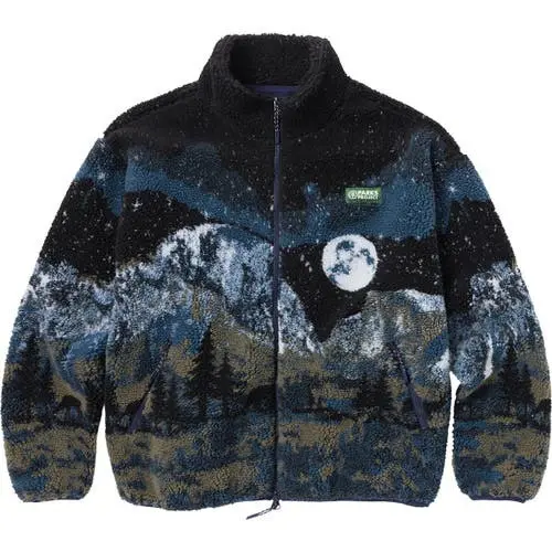 PARKS PROJECT Yosemite Night Views Full-zip High Pile Fleece Jacket