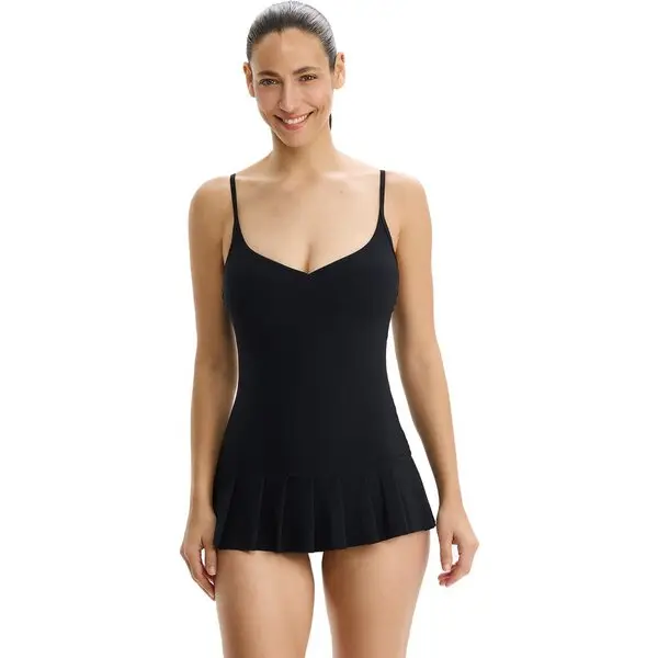 GOTTEX Tutti Frutti V-neck Swimdress - Black