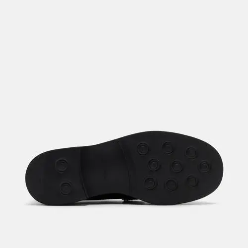MARC NOLAN Ella Pleated Leather Tassel Loafer