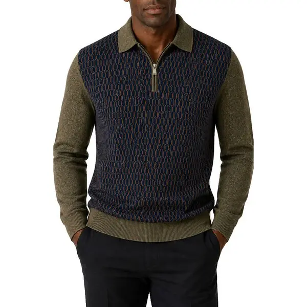 MACEOO Unknownseventeen Quarter Zip Sweater