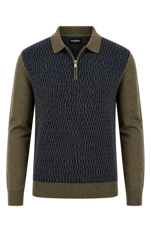 MACEOO Unknownseventeen Quarter Zip Sweater