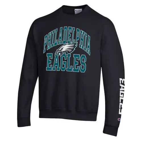 Champion Philadelphia Eagles Powerblend Fleece Sweatshirt - Black