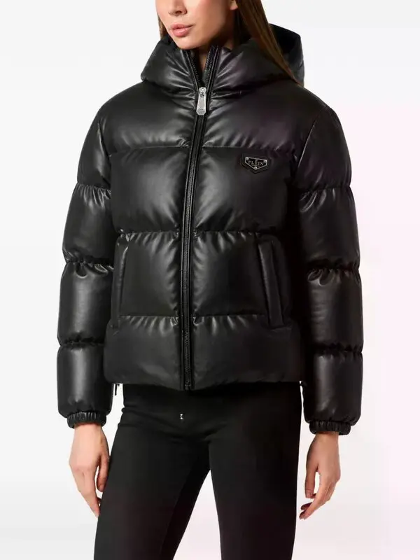 Philipp Plein Eco-leather Puffer Jacket