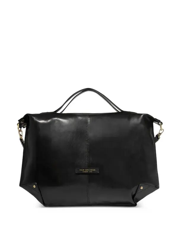 THE BRIDGE Logo-plaque Leather Tote Bag