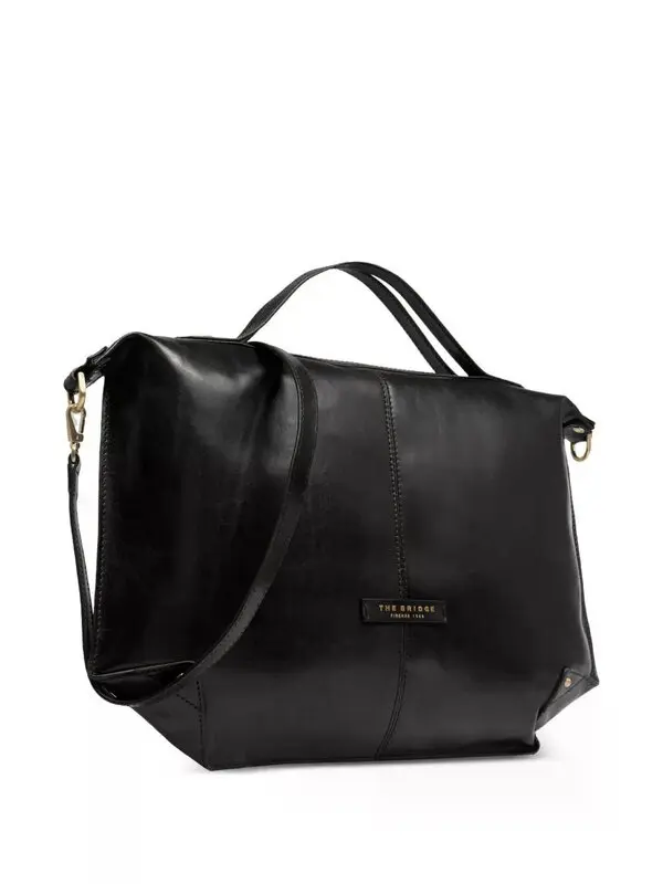THE BRIDGE Logo-plaque Leather Tote Bag