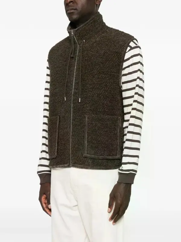AMARANTO Fleece Zip-up Gilet
