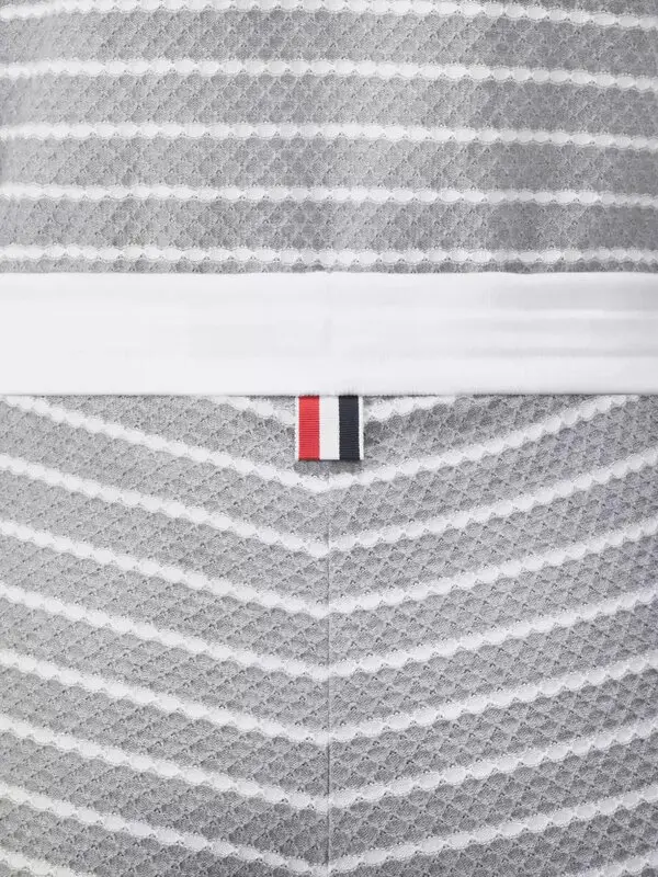 Thom Browne Striped Honeycomb Shorts