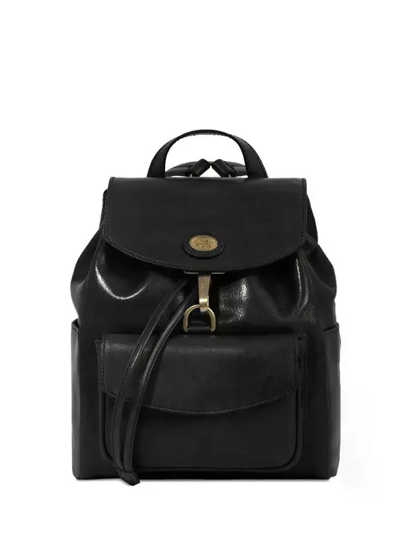 THE BRIDGE Leather Front-pocket Backpack
