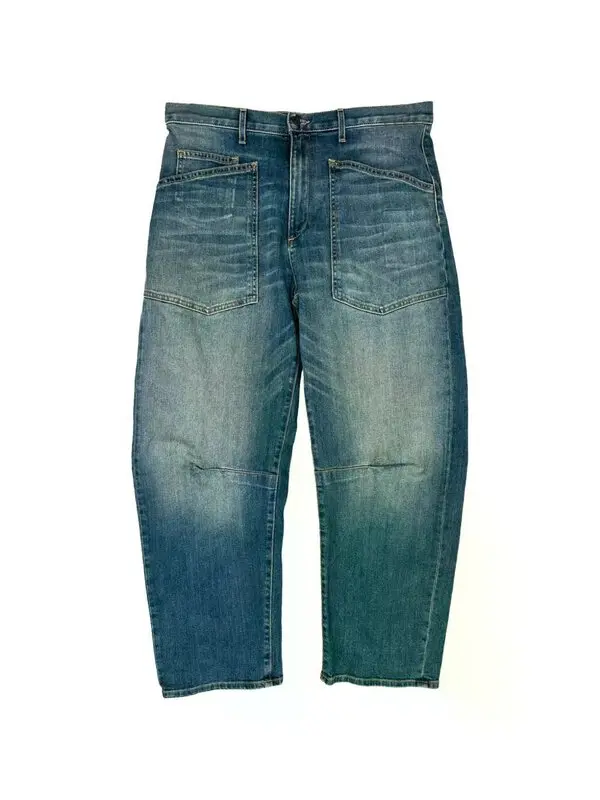 NILI LOTAN Shon Barrel Jeans - Blue