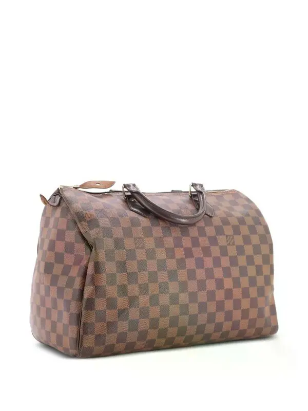 LOUIS VUITTON Speedy Handbag Damier 35 Satchel - Brown