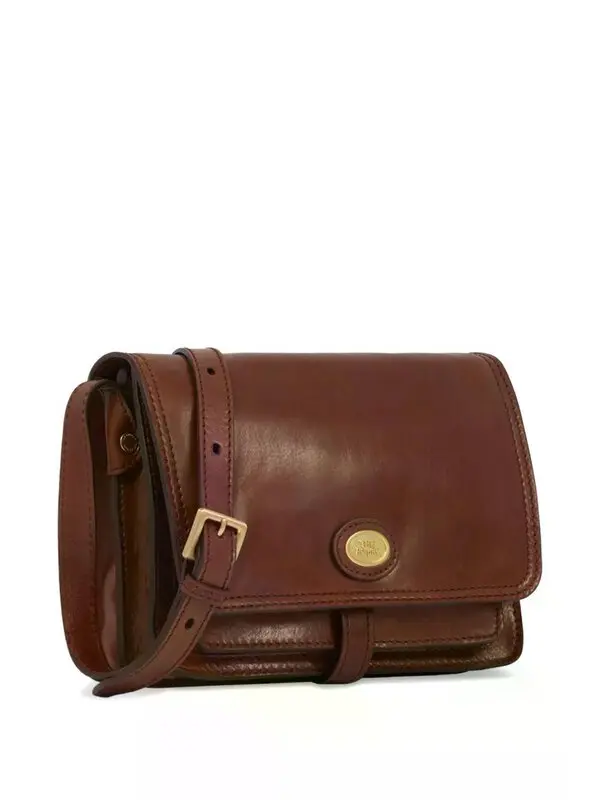THE BRIDGE Logo-plaque Leather Cross Body Bag