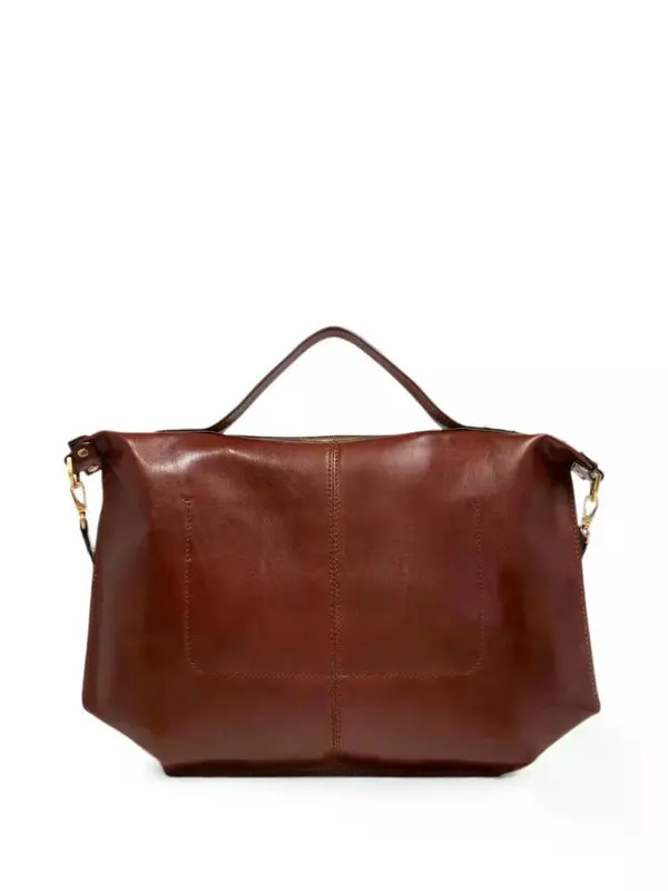 THE BRIDGE Large Unica Zip-fastening Leather Tote Bag - Brown