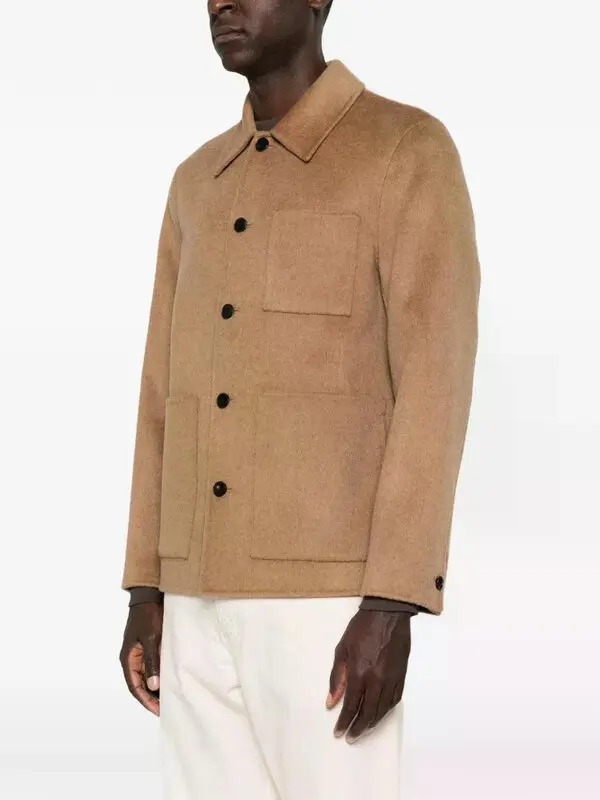 AMARANTO Button-up Patch-pocket Jacket