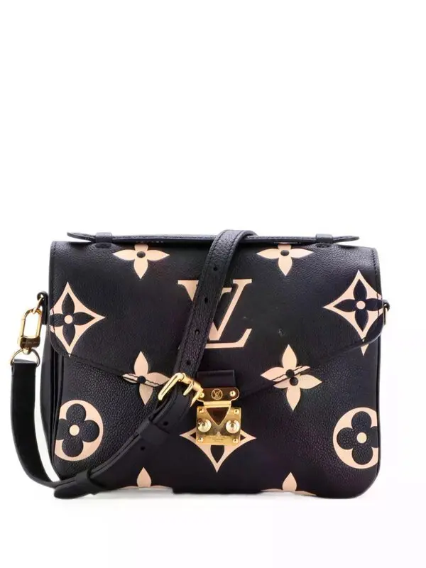 LOUIS VUITTON Pochette Metis Bicolor Monogram Empreinte Giant Crossbody Bag
