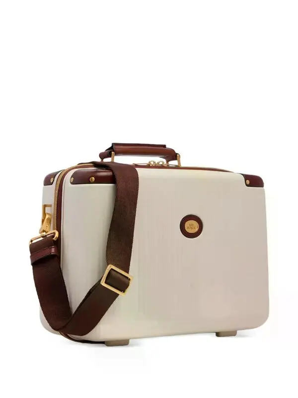 THE BRIDGE Story Viaggio Leather-trim Ribbed Beauty Case