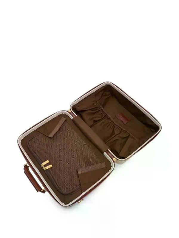 THE BRIDGE Story Viaggio Leather-trim Ribbed Beauty Case