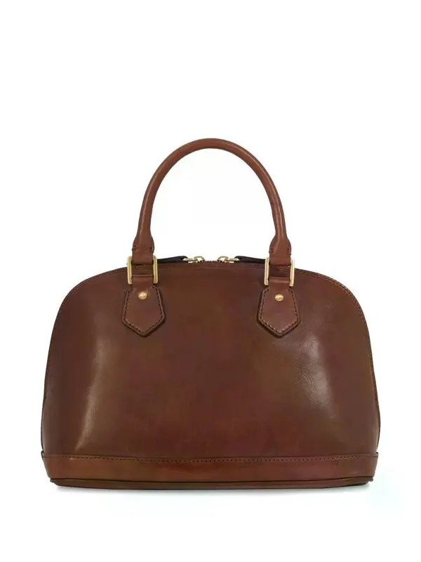THE BRIDGE Leather Zip-top Tote Bag