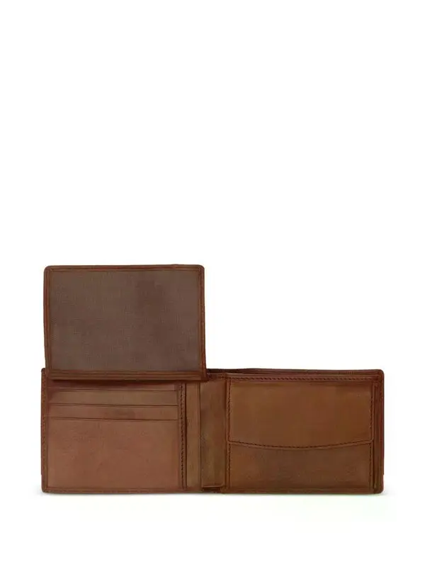THE BRIDGE Logo-debossed Leather Wallet