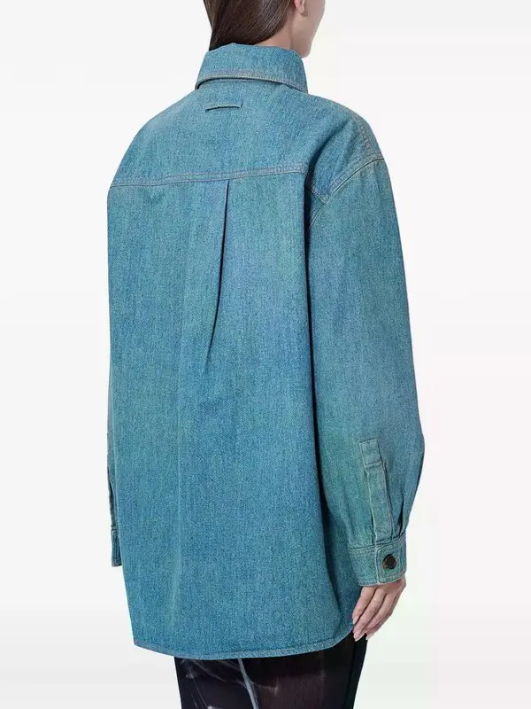 JEAN PAUL GAULTIER Graphic Face-print Denim Shirt