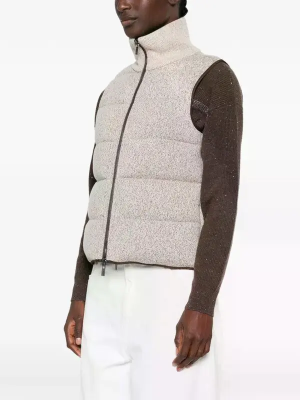 Peserico Quilted High-neck Gilet