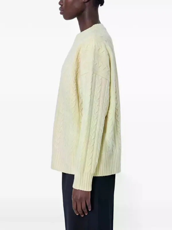RÓHE Cable-knit Crew-neck Sweater