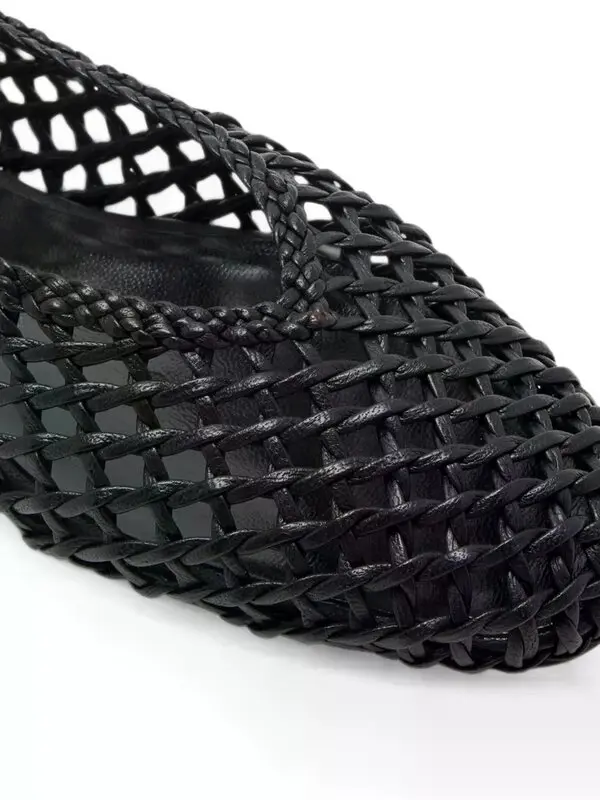 Le Monde Beryl Regency Woven Leather Ballet Flats