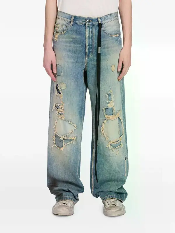 ANN DEMEULEMEESTER Evan Distressed Jeans