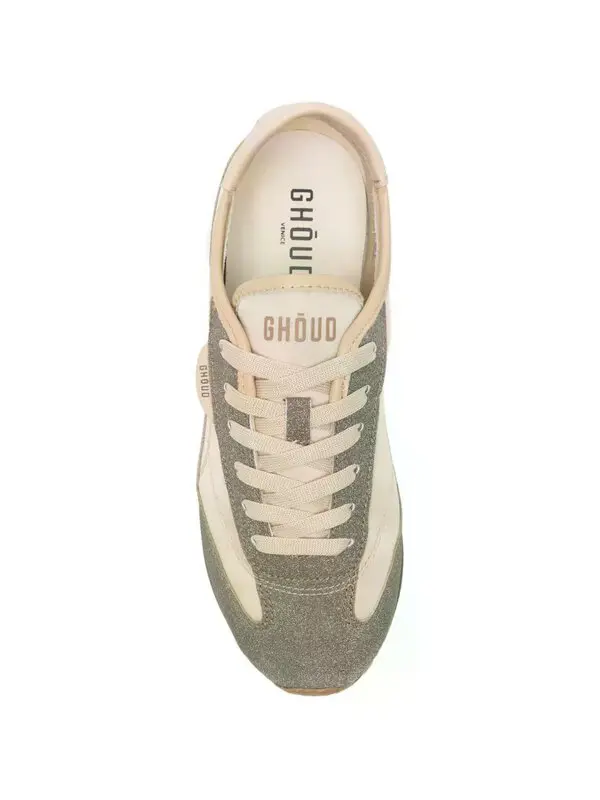 GHOUD VENICE Glitter-panelled Low-top Sneakers