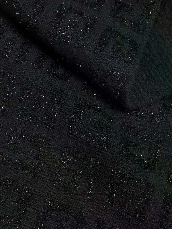 Givenchy 4g Double Sided Scarf In Wool Cashmere - Black