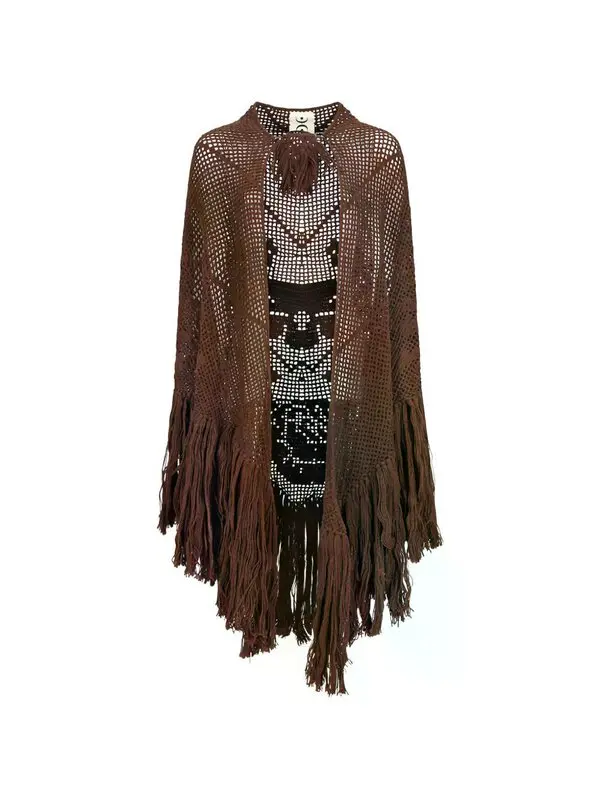 CHIARA BIASI Peony Fringed Cape