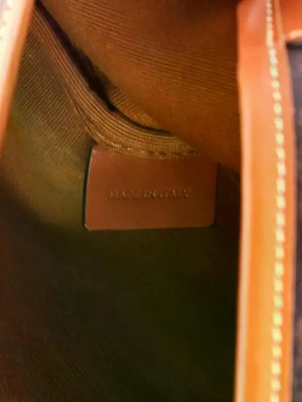 Celine Triomphe Coated Canvas Small Bucket Bag