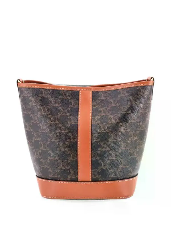 Celine Triomphe Coated Canvas Small Bucket Bag