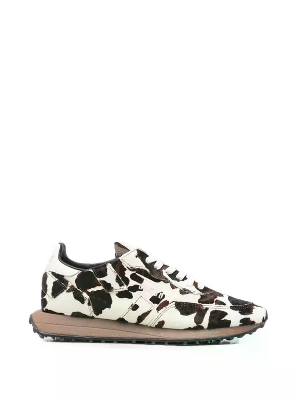 GHOUD VENICE Cow-print Calf-hair Sneakers