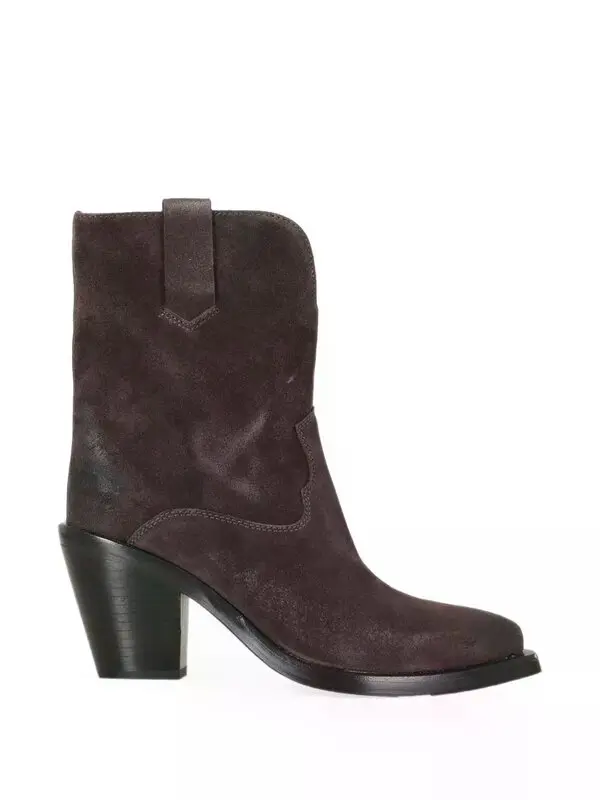 Ash Jester Suede-finish Ankle Boots - Brown