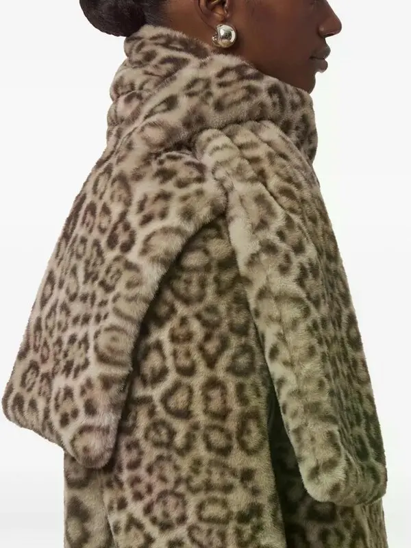 Apparis Kai Leopard-print Faux-fur Scarf