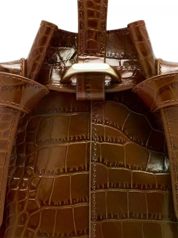 Yuzefi Mini Gyoza Croc-effect Tote Bag