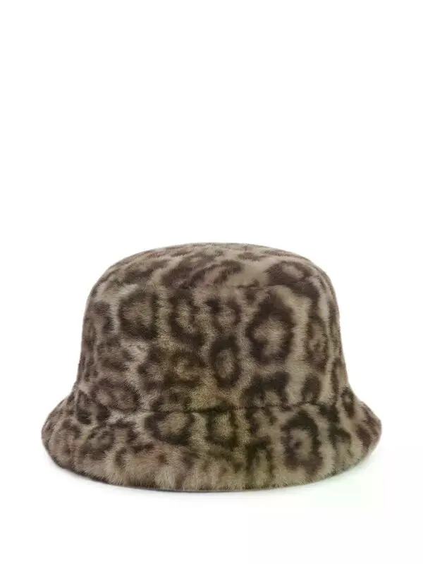Apparis Amara Leopard-print Faux-fur Bucket Hat