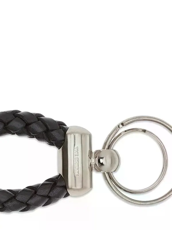 THE BRIDGE Braided Leather Keyring