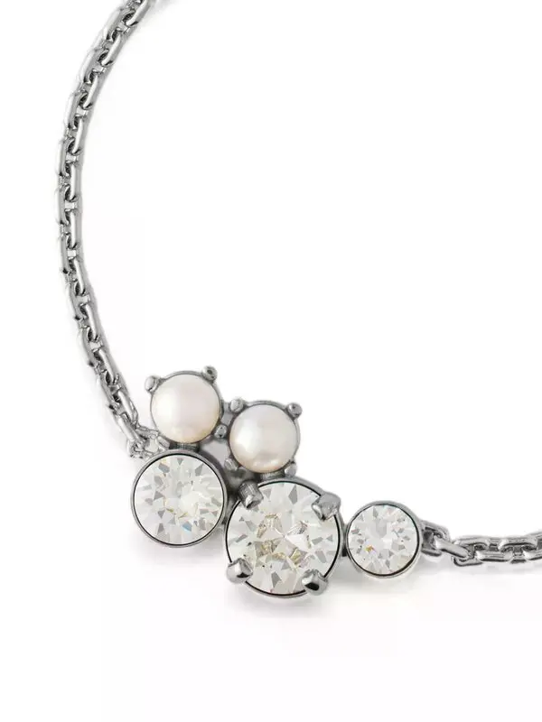 Givenchy Crystal Pearl Bracelet In Metal, Crystals And Pearls