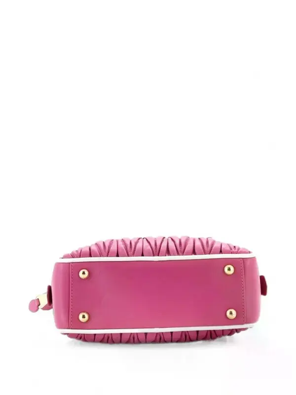 Miu Miu Arcadie Top Handle Bag Matelasse Leather Regular Satchel
