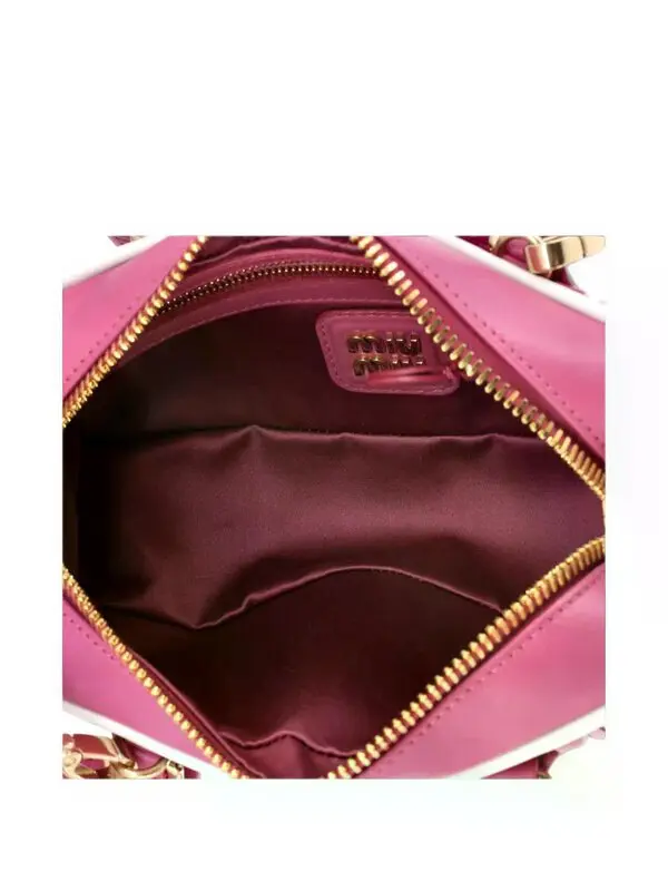 Miu Miu Arcadie Top Handle Bag Matelasse Leather Regular Satchel